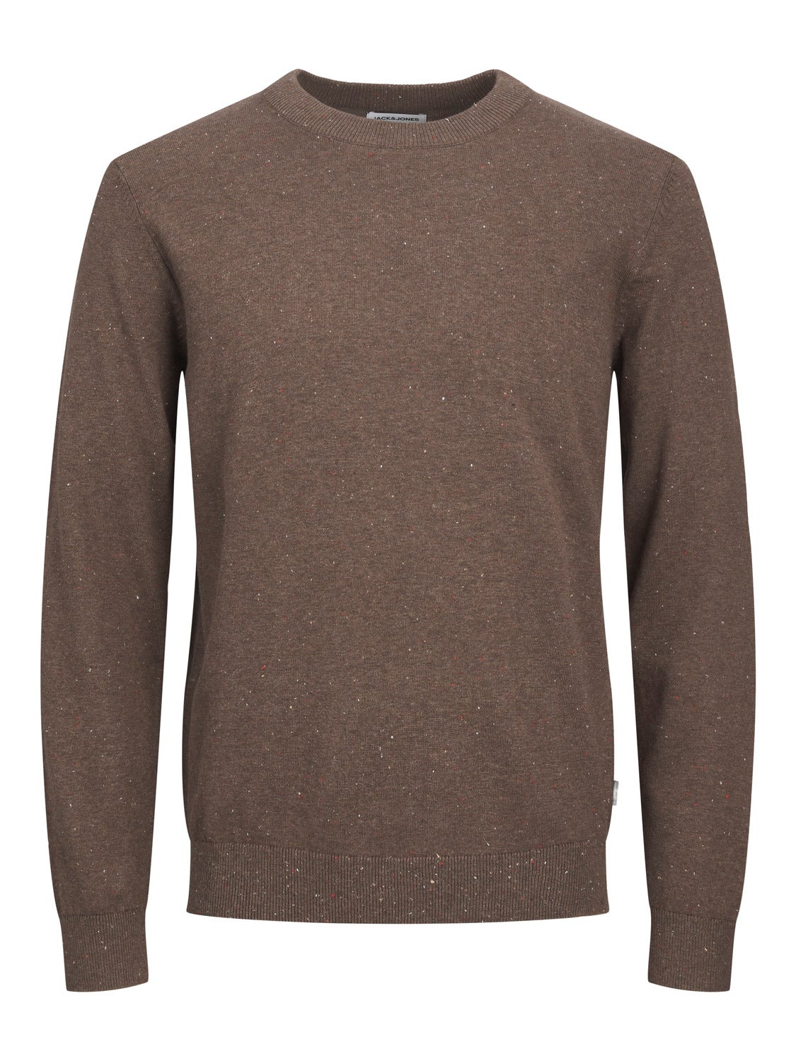 Melange Crew Neck Jumper | Dark Brown | Jack & Jones®