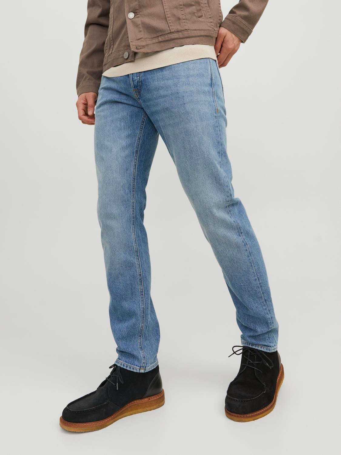 JJIMIKE JJORIGINAL SBD 555 NOOS Tapered fit jeans | Midden Blauw | Jack ...
