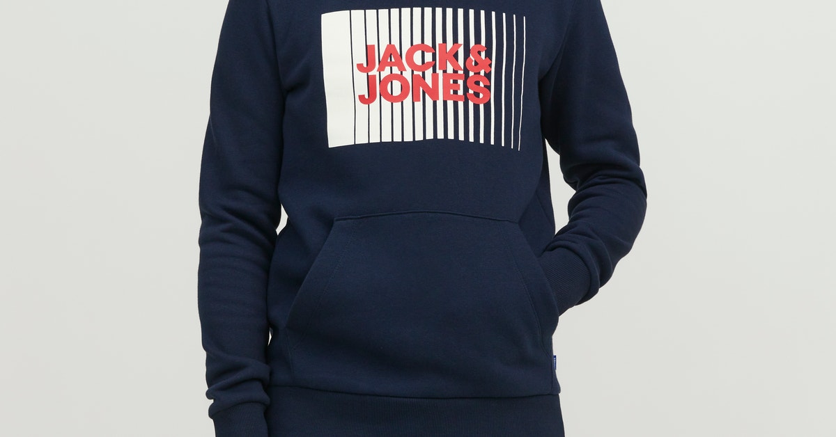 Logo Kapuzenpullover Junior | Dunkelblau | Jack & Jones®