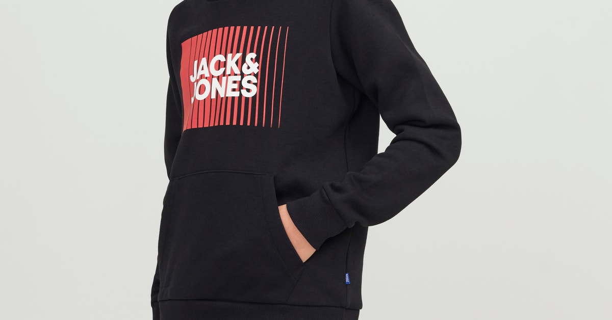 Sudadera con capucha Logotipo Junior | Negro | Jack & Jones®