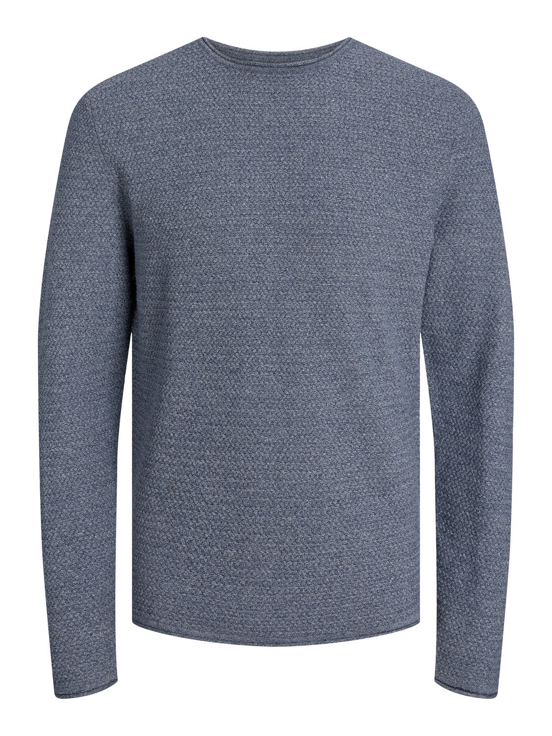 Plain Crew Neck Jumper | Medium Blue | Jack & Jones®