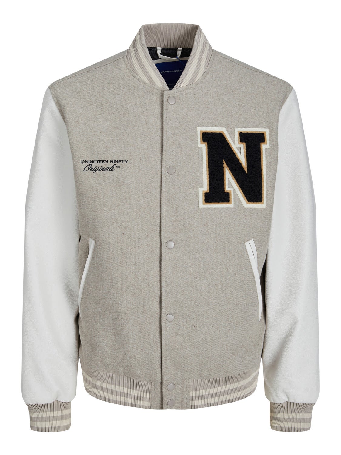 Varsity Jacket | Beige | Jack & Jones®