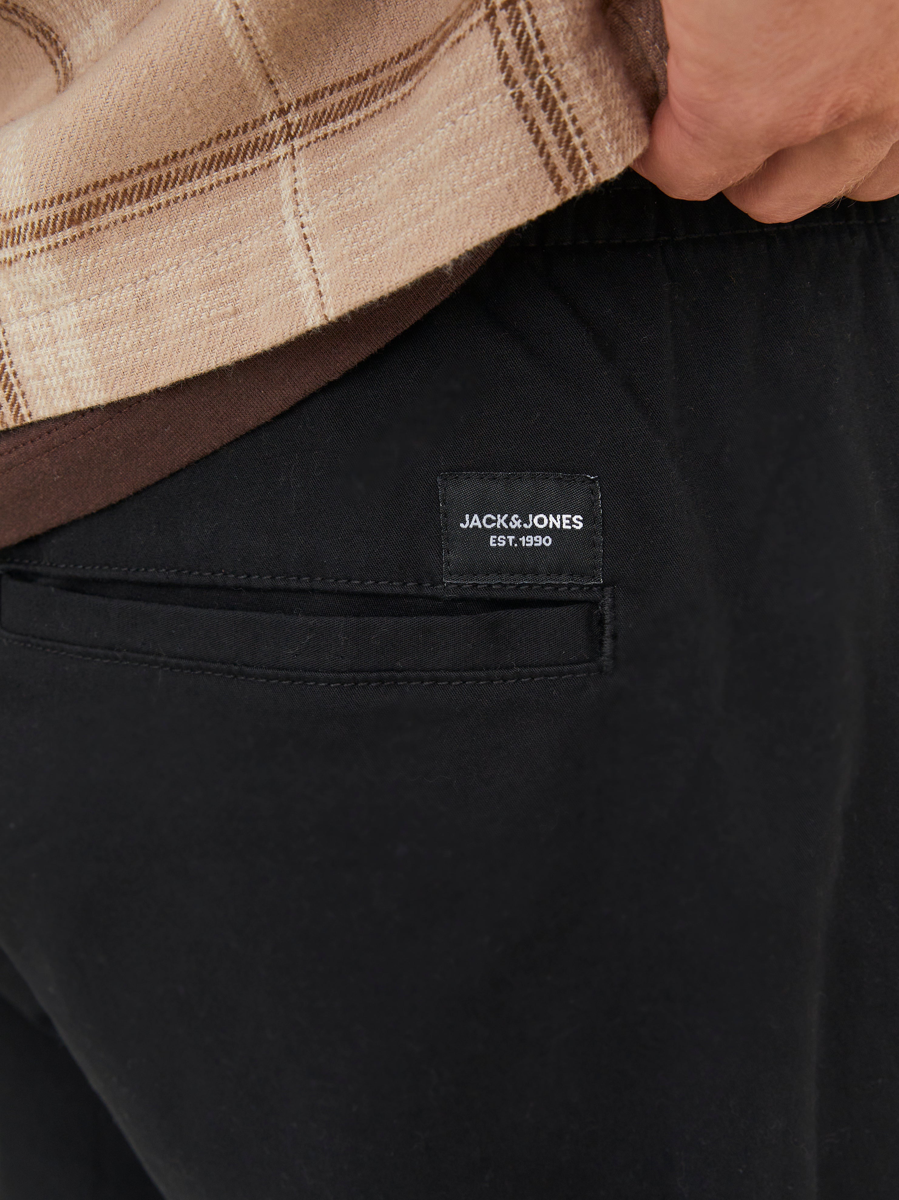 Relaxed Fit Cargo trousers | Black | Jack & Jones®