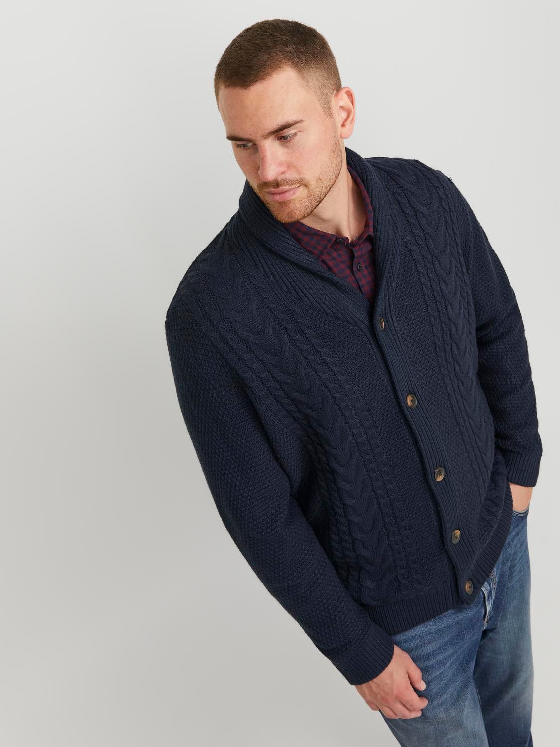 Plus Size Jumpers & Cardigans | Big & Tall Knitwear | JACK & JONES