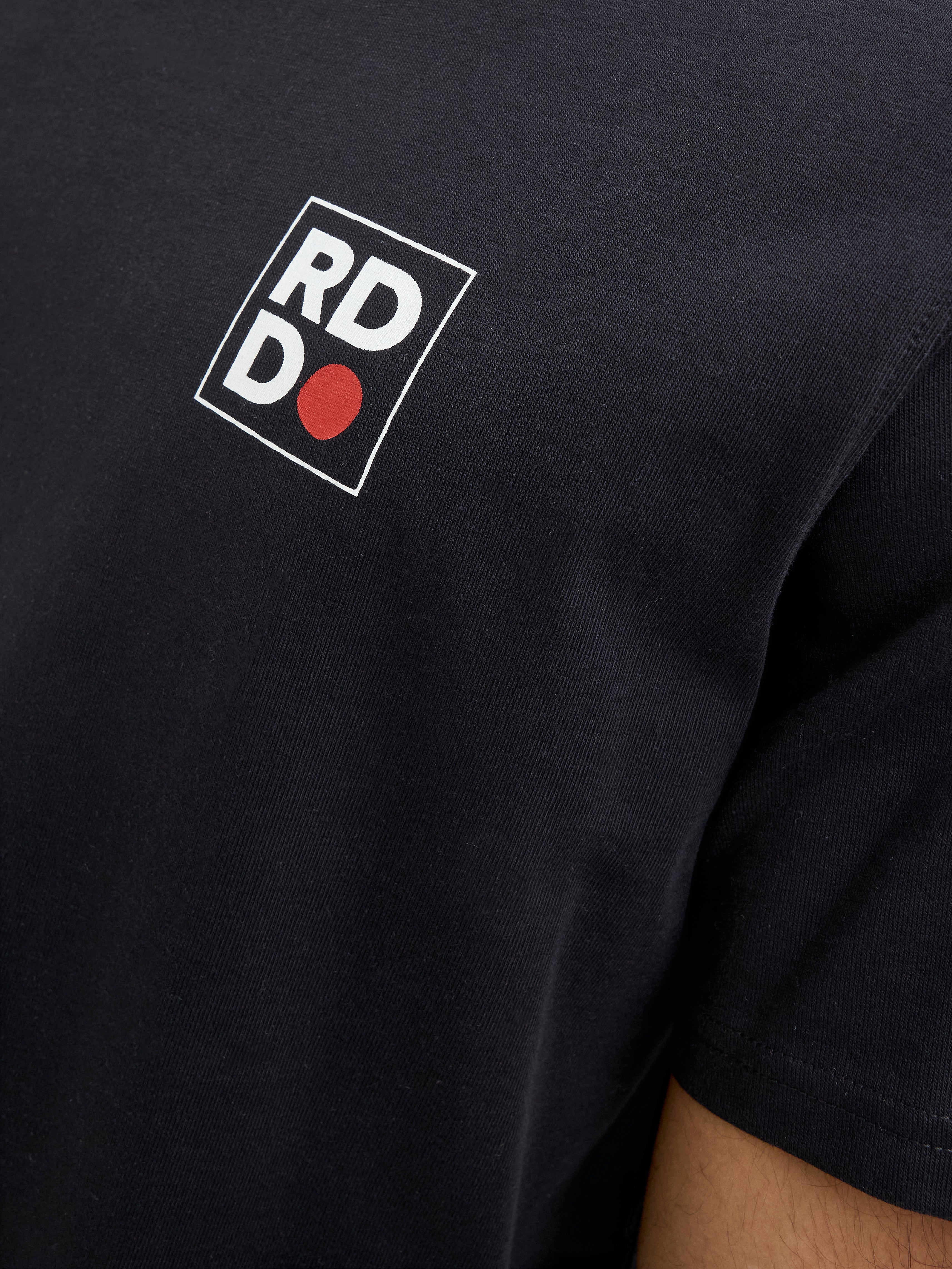 RDD Logo Crew neck T-shirt | Black | Jack & Jones®