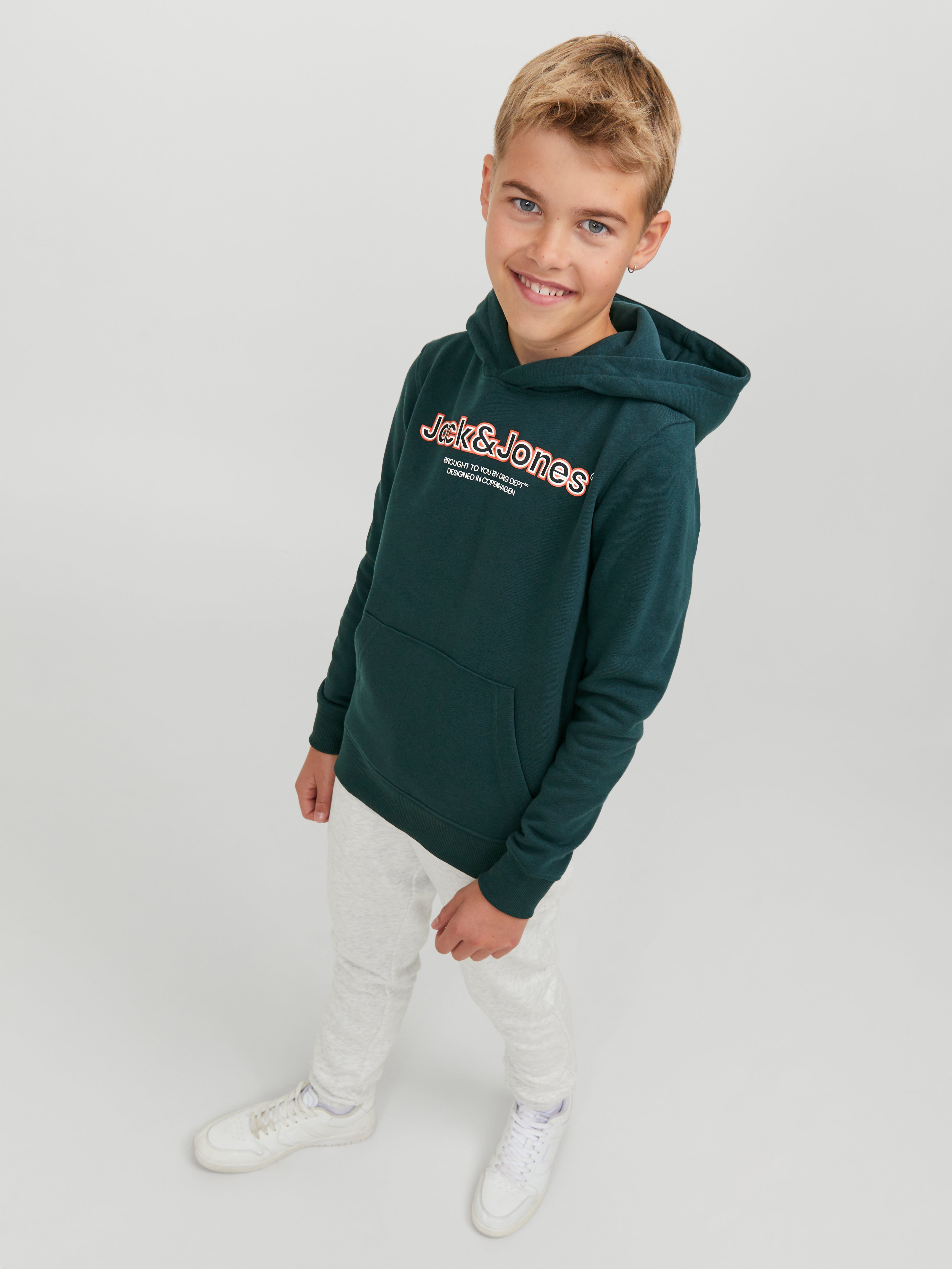 Logo Hettegenser For gutter med 50 rabatt | Jack & Jones®