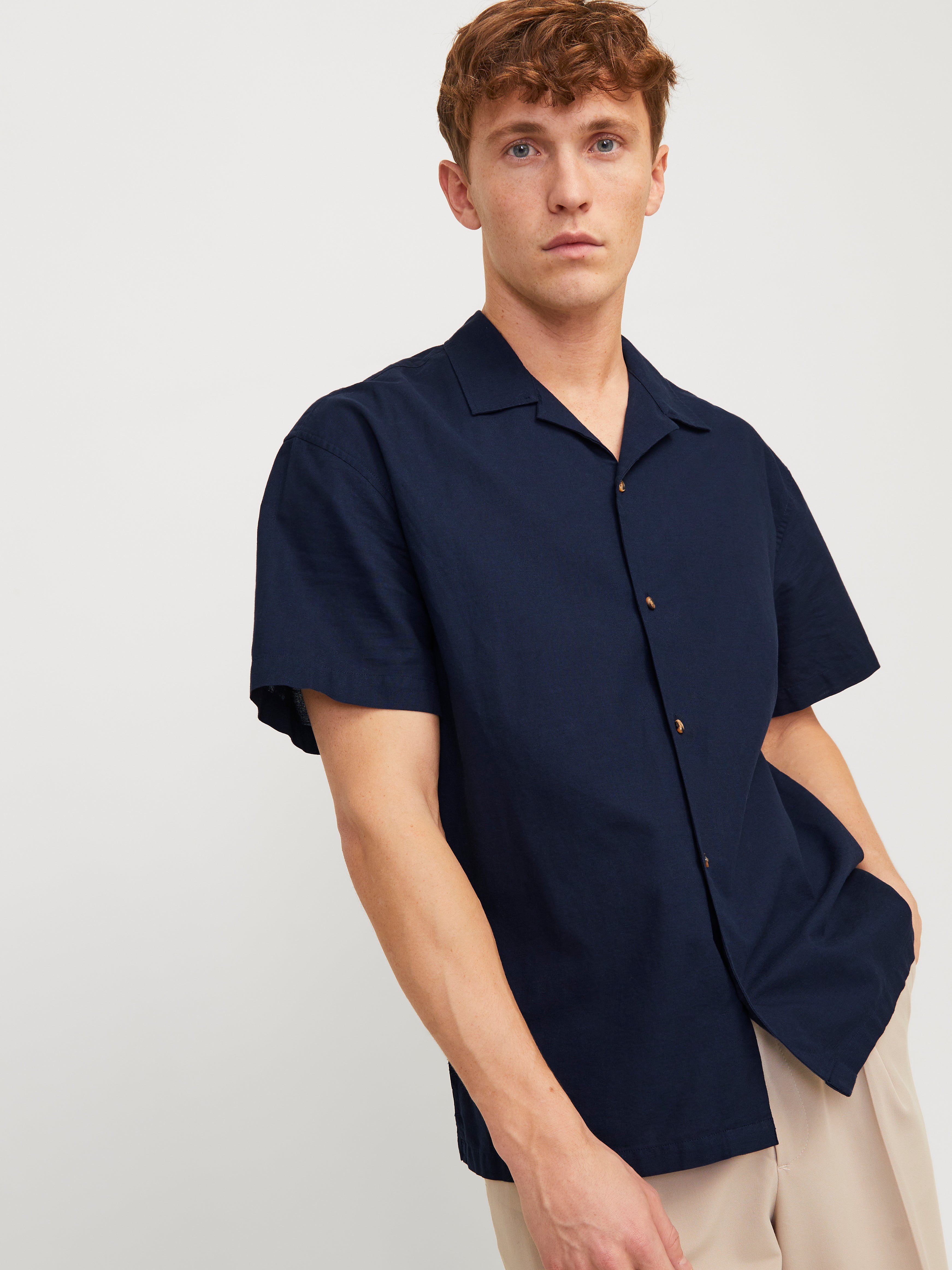 Relaxed Fit Overhemd | Donkerblauw | Jack & Jones®