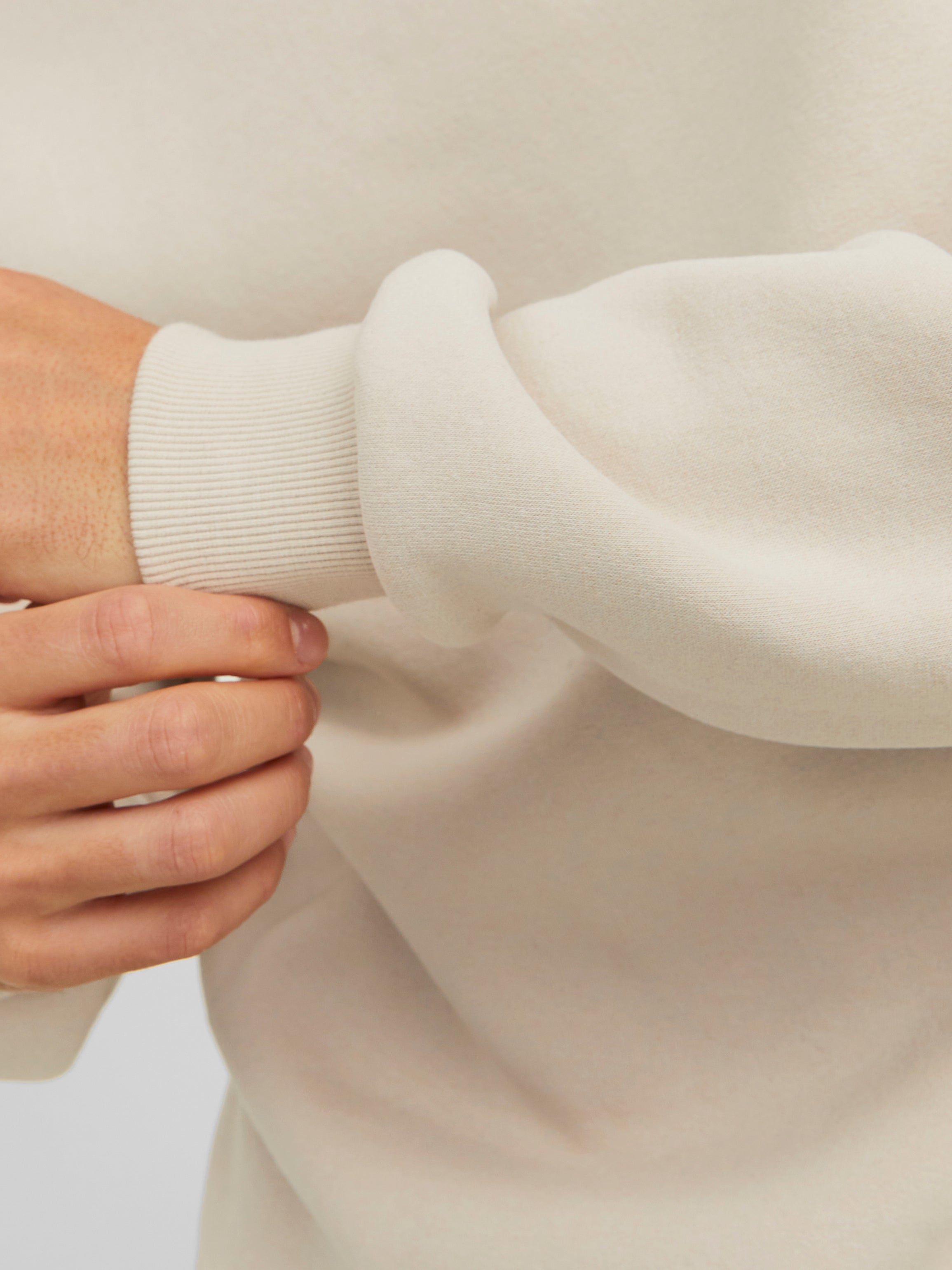 Plain Crew neck Sweatshirt | Beige | Jack & Jones®