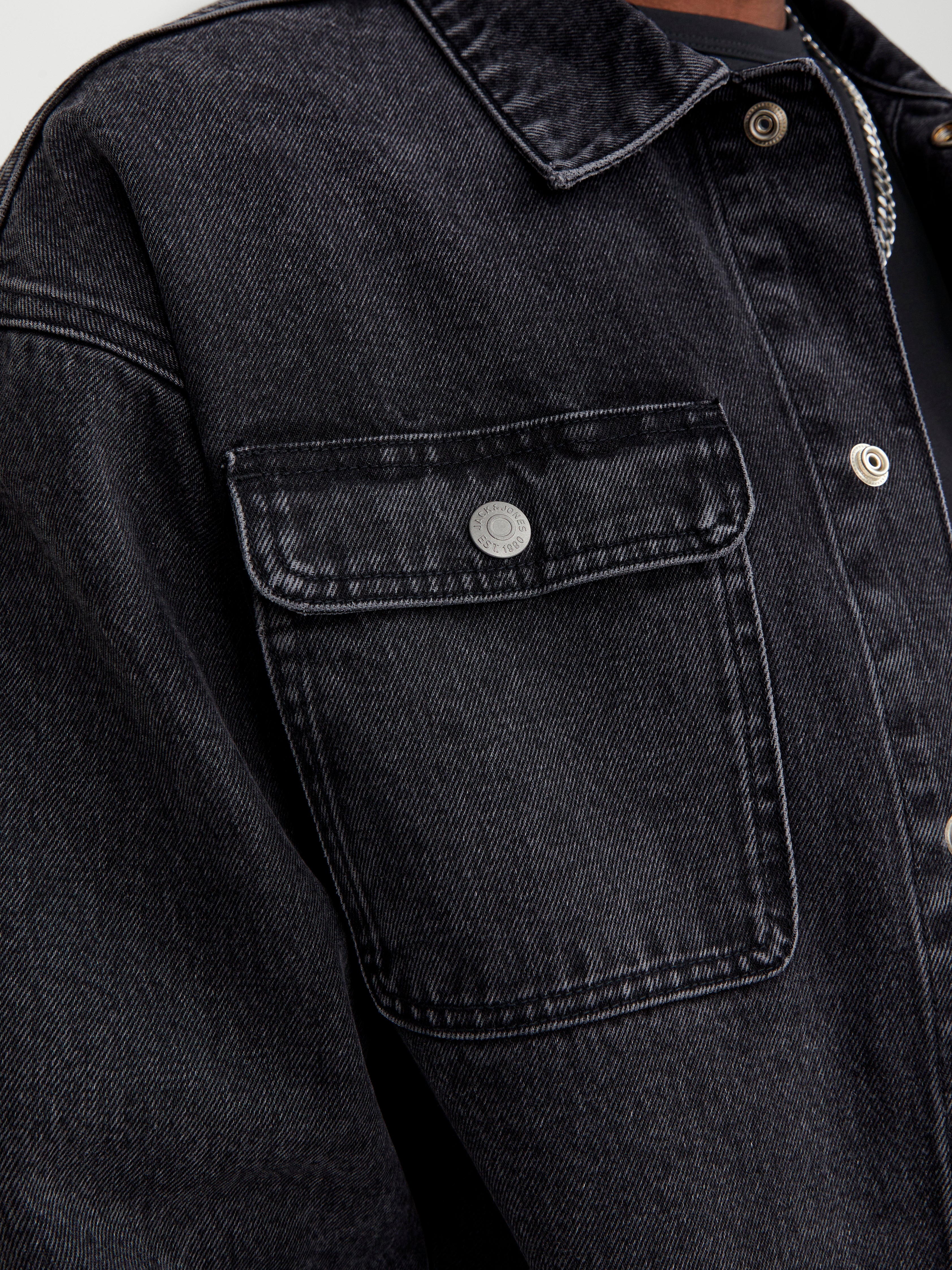 Loose Fit Overshirt | Black | Jack & Jones®