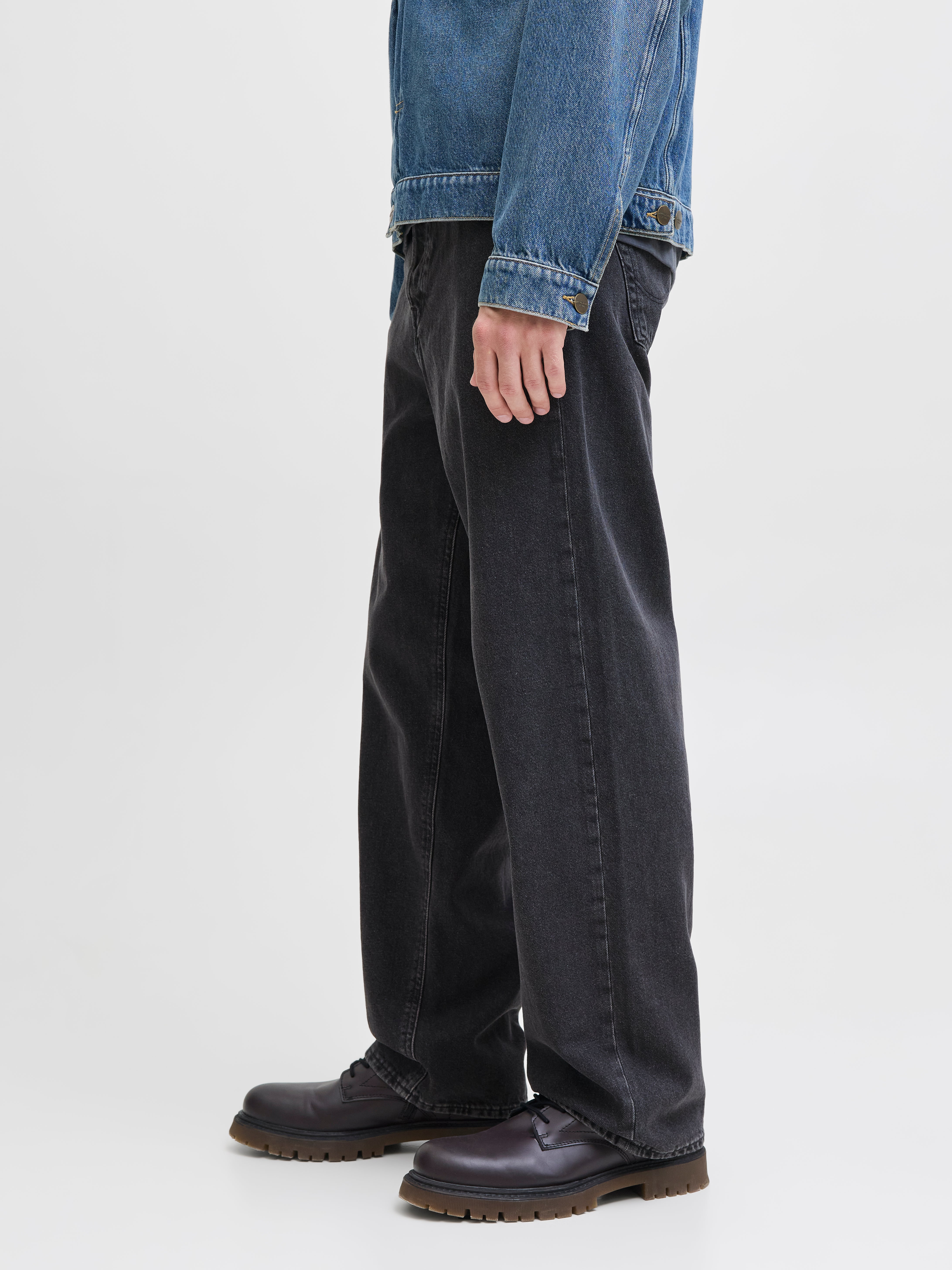 JJIALEX JJORIGINAL SQ 737 Baggy fit jeans | Black | Jack & Jones®