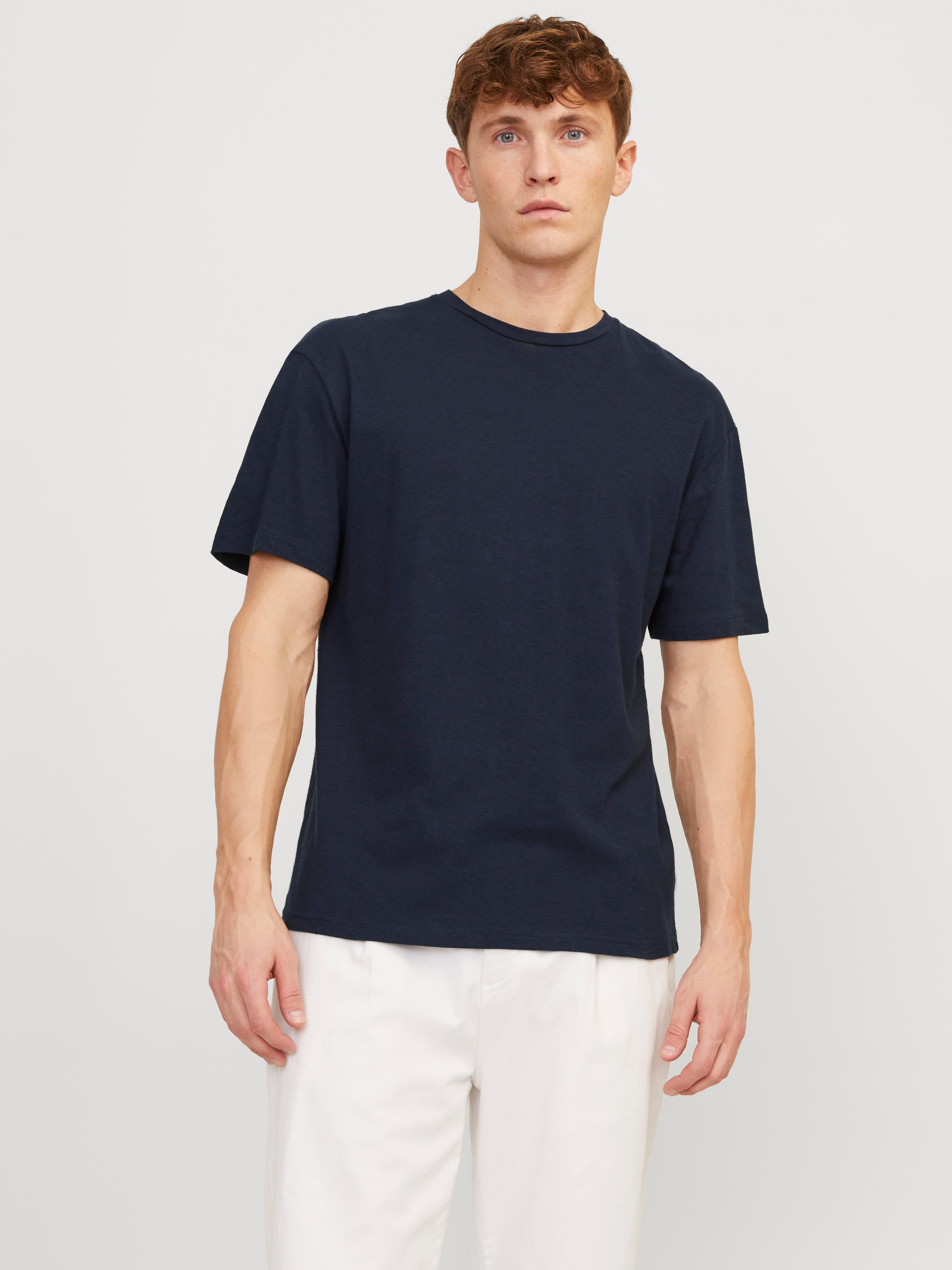 Striped Crew Neck T Shirt