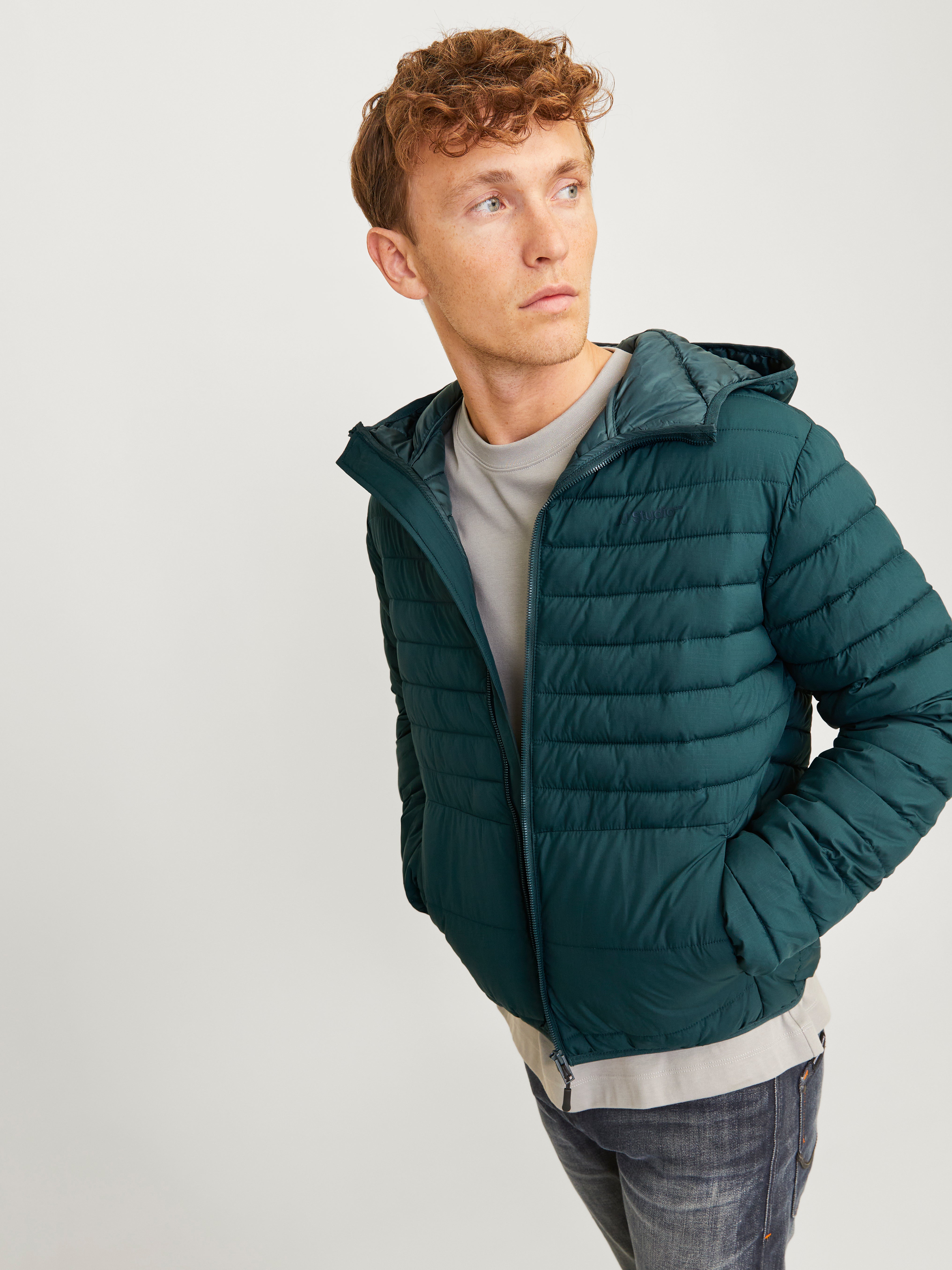 Men's Puffer Jackets & Coats | With Hood & Without | JACK & JONES