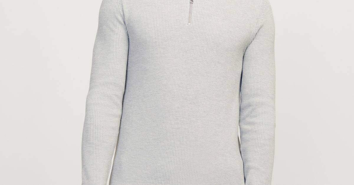 Plain Quarter zip | Light Grey | Jack & Jones®