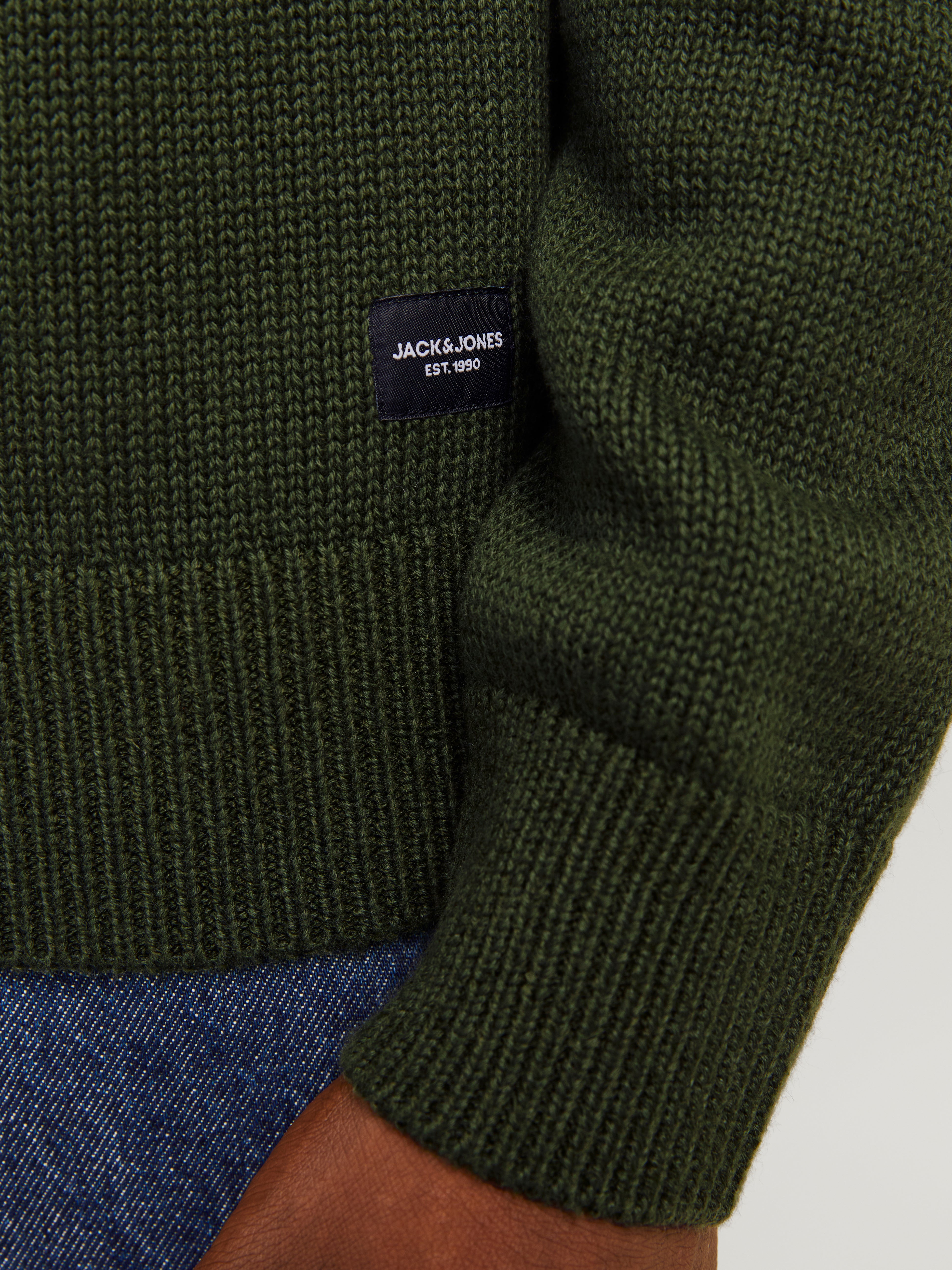 πλεκτό πουλόβερ | Dark Green | Jack & Jones®