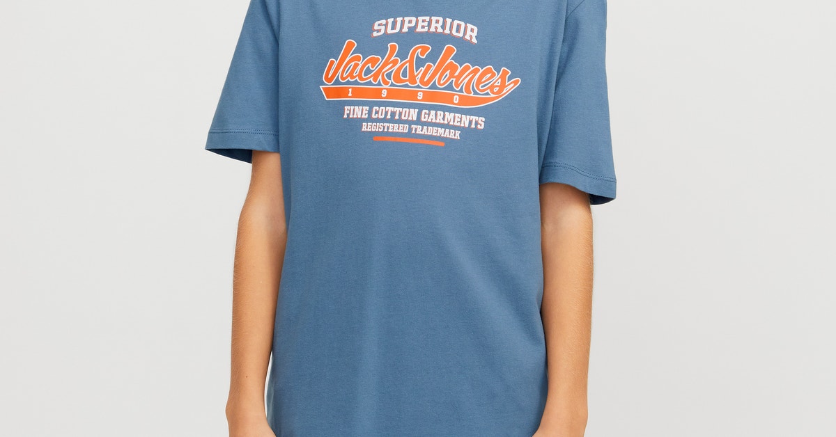 Logo T-shirt Junior | Mittelblau | Jack & Jones®