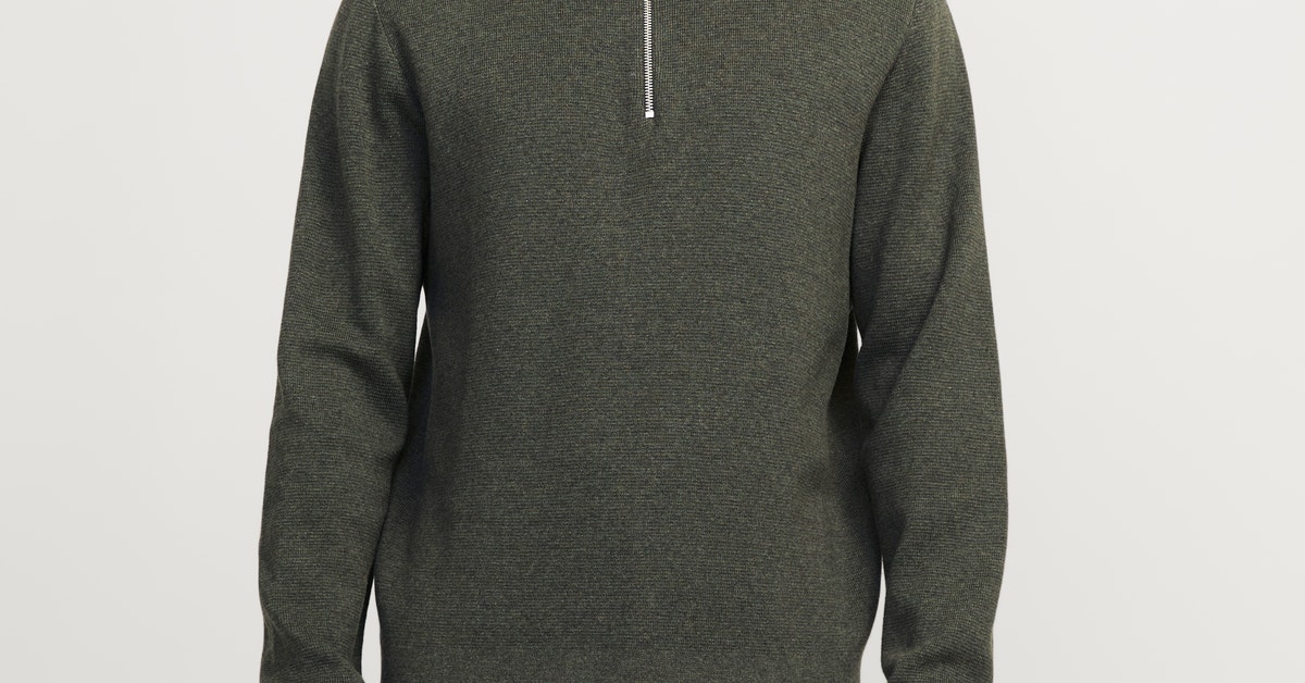 Plain Quarter zip | Dark Green | Jack & Jones®