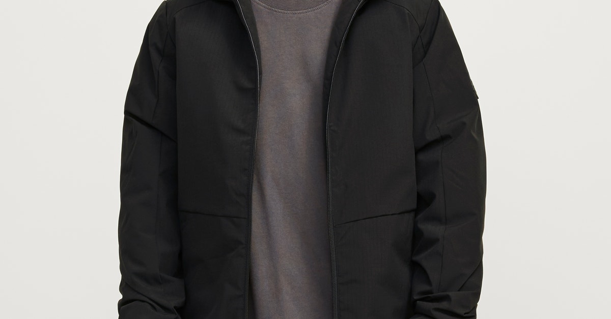 Hood Junior Velcro cuffs Jacket | Black | Jack & Jones®