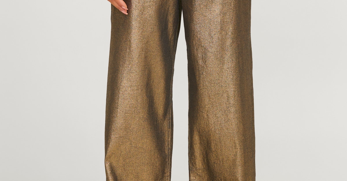 JXTOKYO MIKEA WIDE HW SHINY JEANS DNM | Midden Bruin | JJXX®