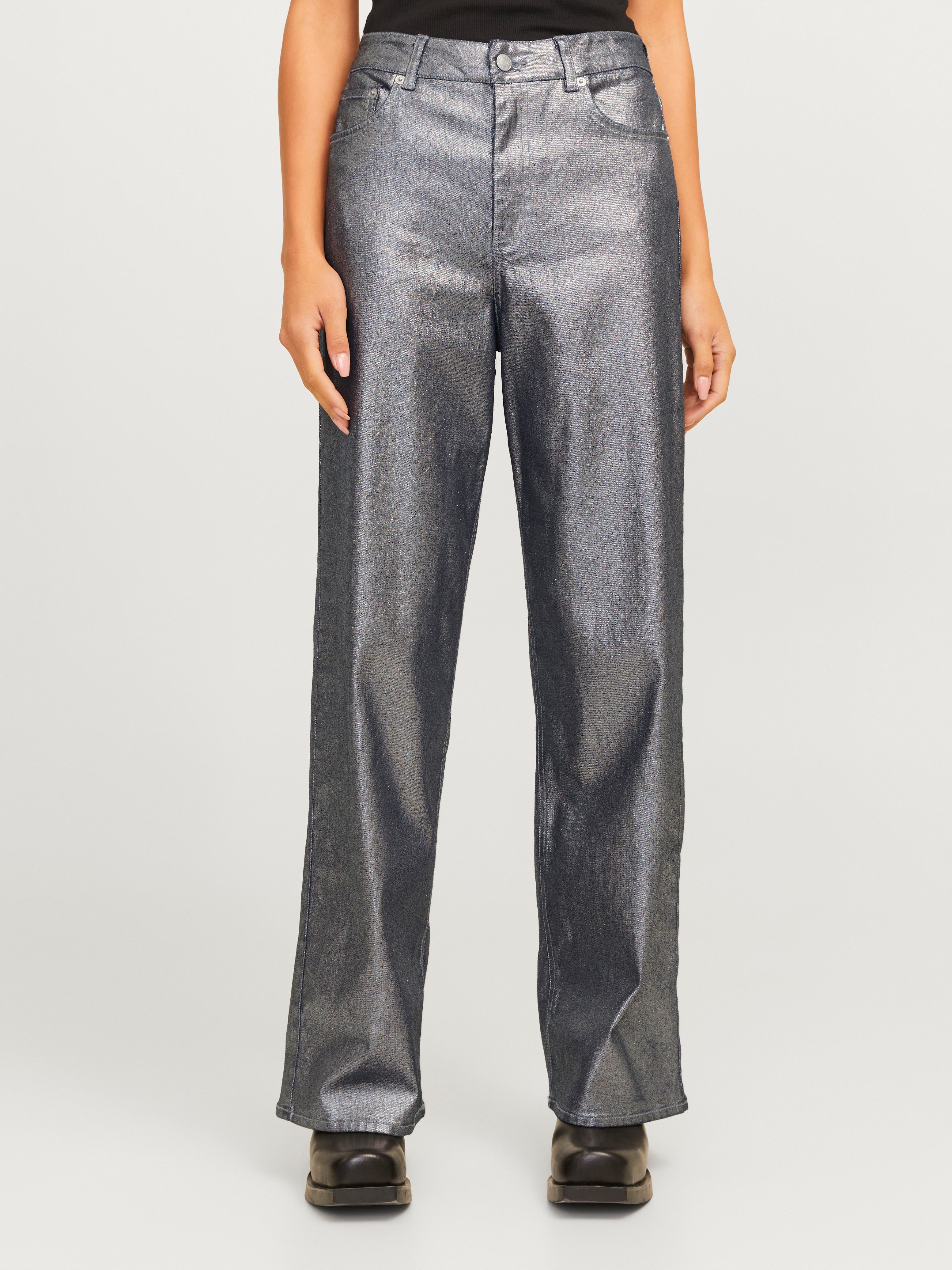 JXTOKYO MIKEA WIDE HW SHINY JEANS DNM | Bleu moyen | JJXX®