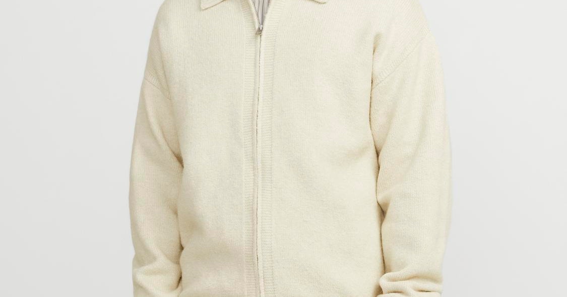 Ensfarvet Cardigan | Hvid | Jack & Jones®