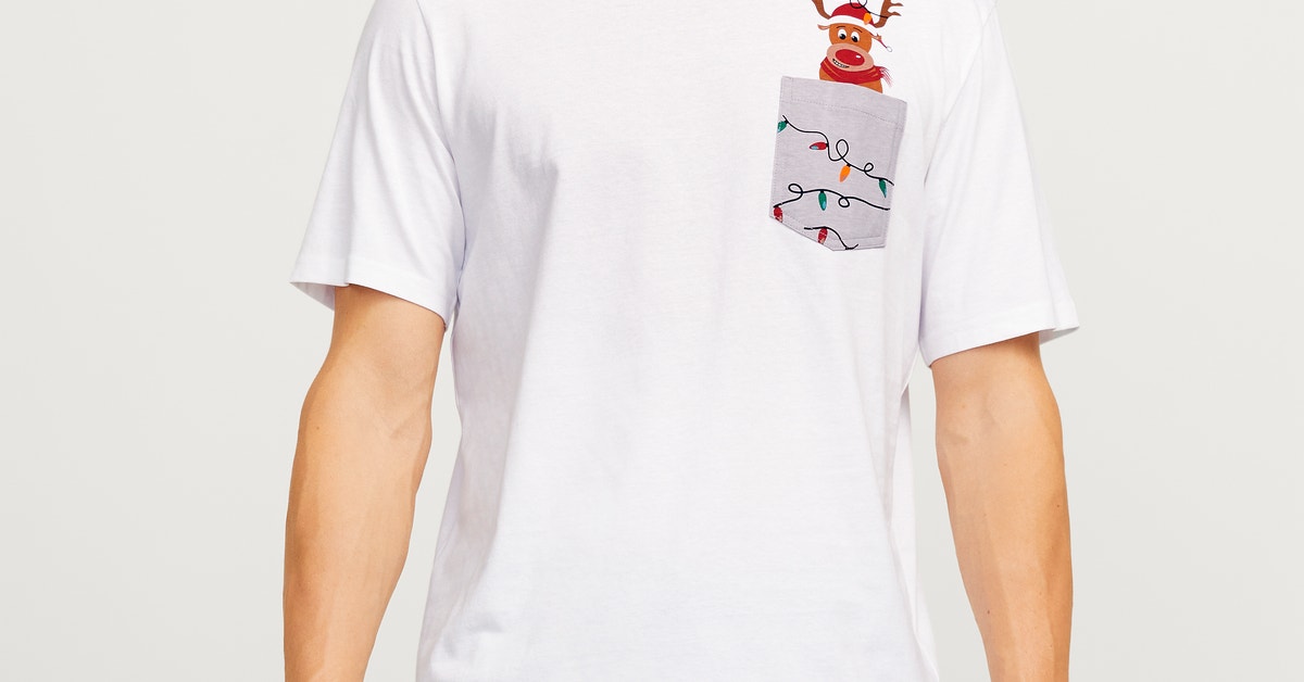 X-mas Crew neck T-shirt | White | Jack & Jones®