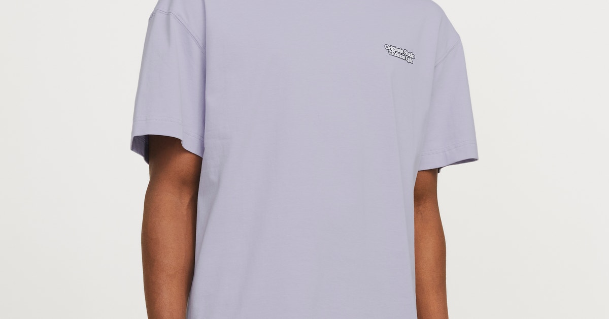 Trykk Crew neck T-skjorte | Lys lilla | Jack & Jones®