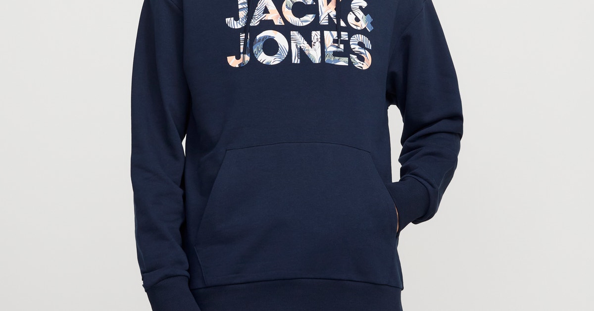 Logo Kapuzenpullover | Dunkelblau | Jack & Jones®