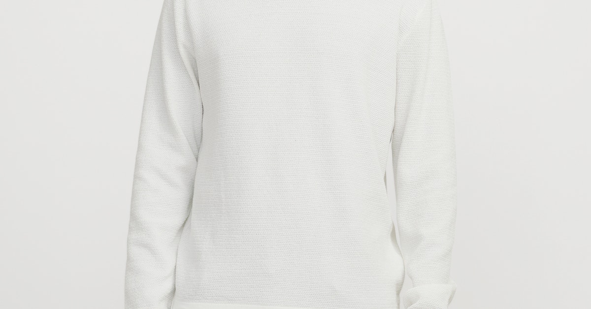 Effen Gebreide pullover | Wit | Jack & Jones®