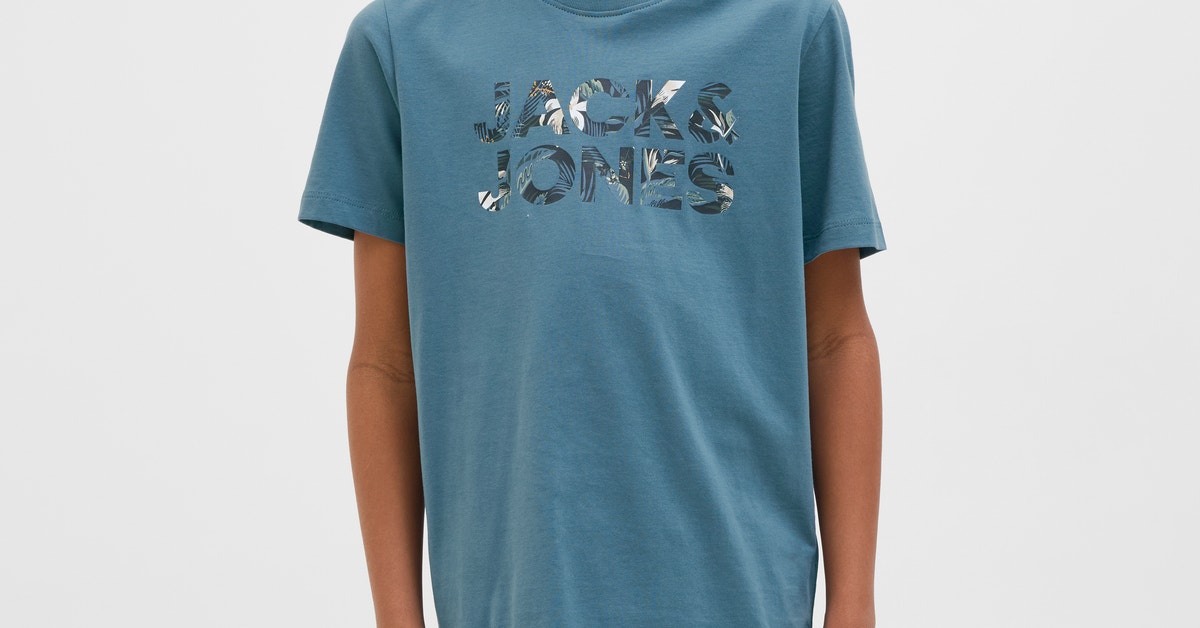 Logo T-shirt Junior | Mittelblau | Jack & Jones®