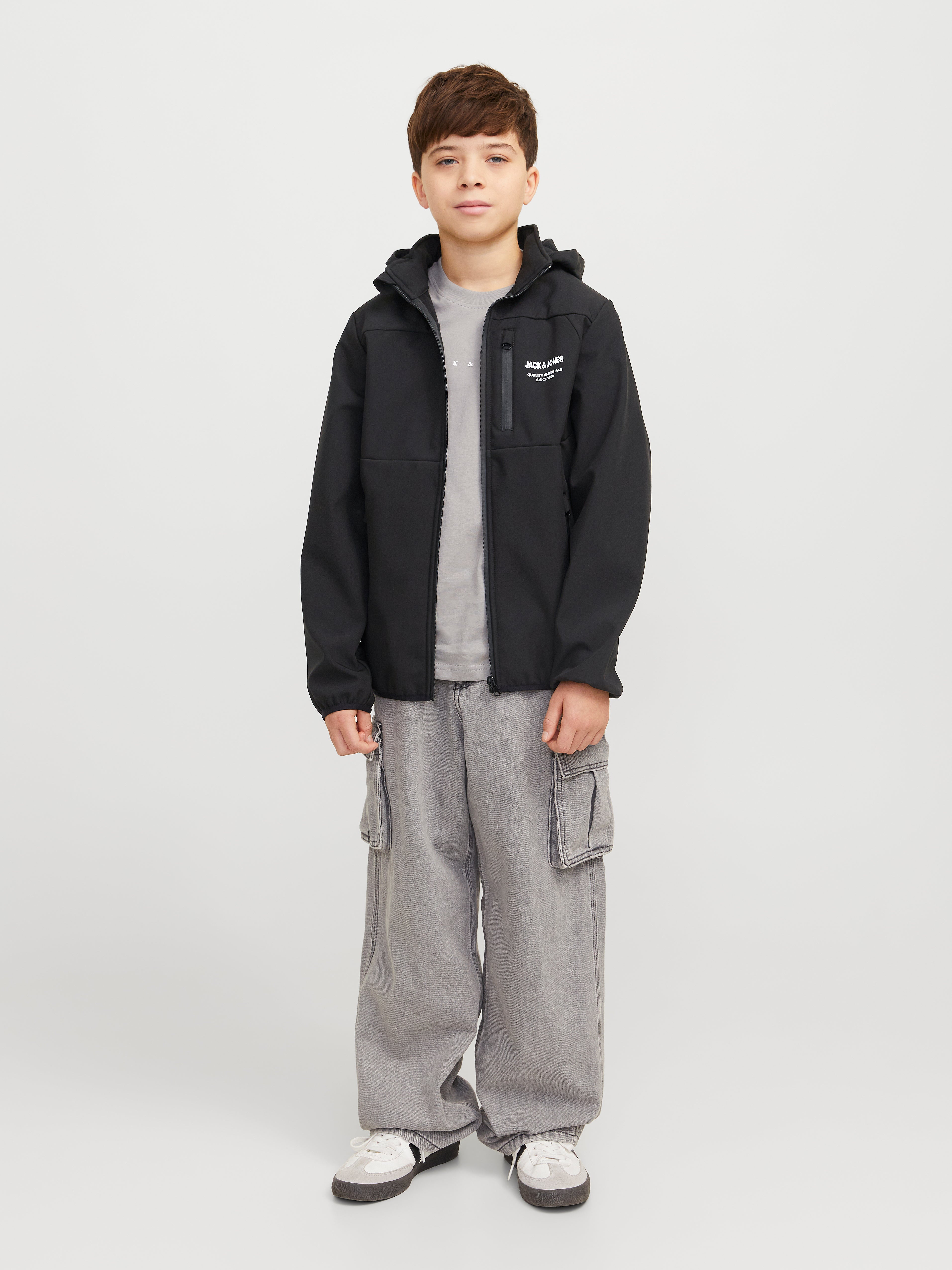 Softshell-jacka Junior | Svarta | Jack & Jones®