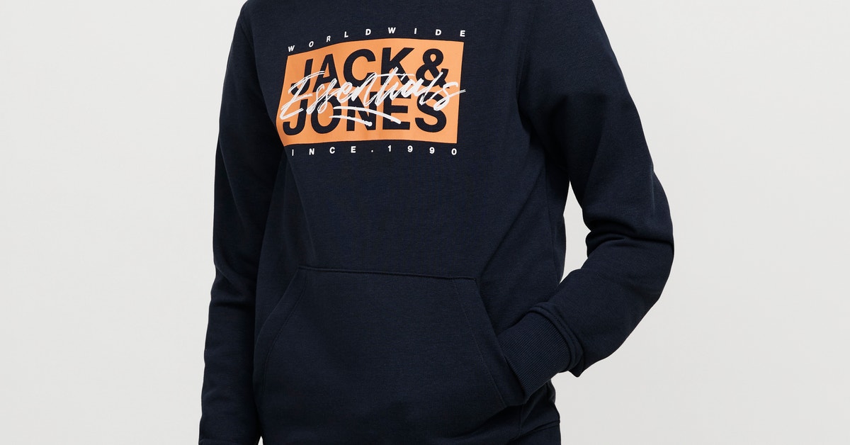 Logo Hoodie Junior | Dark Blue | Jack & Jones®
