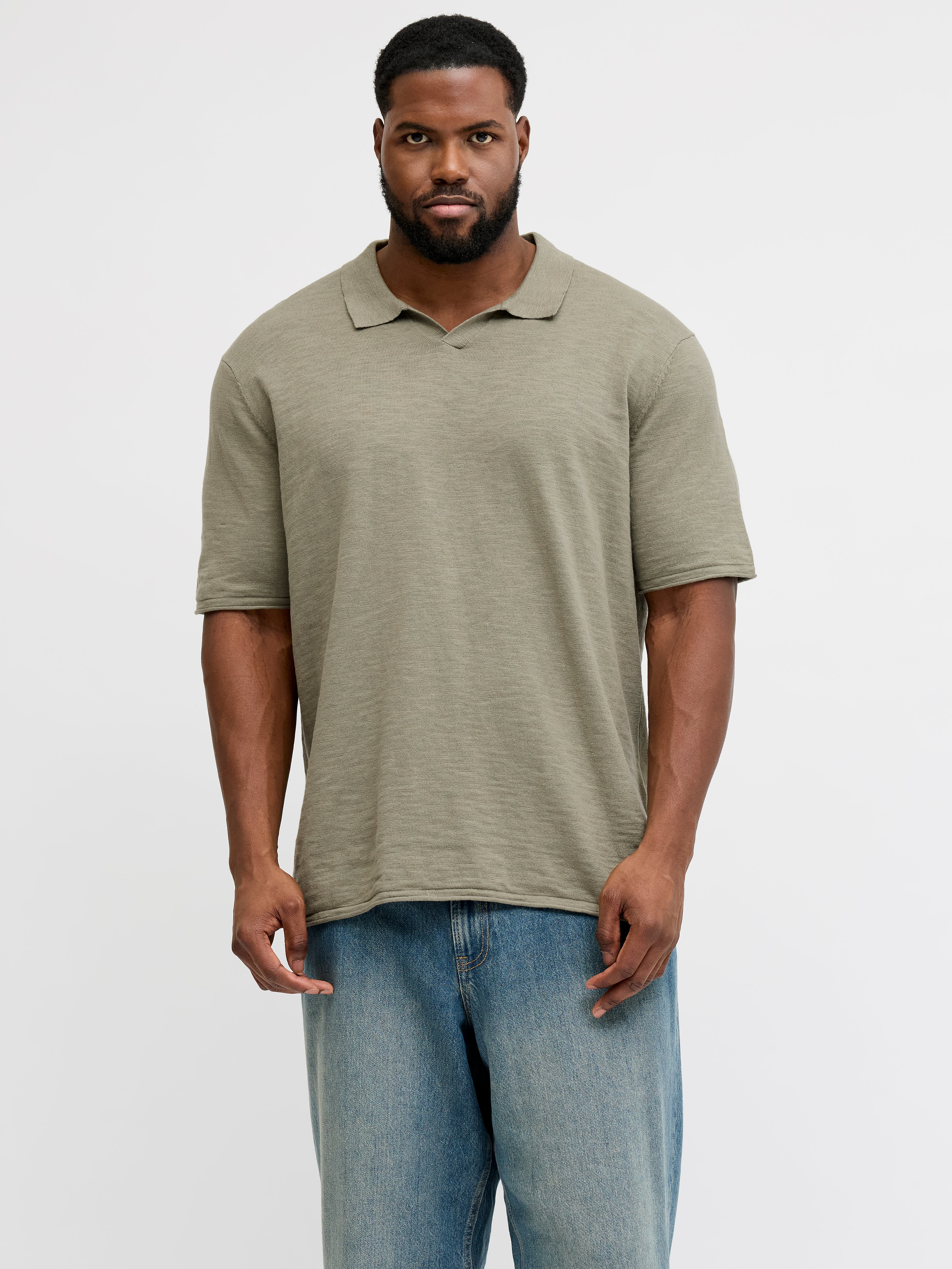 Plus Size Polo | Gris intermedio | Jack & Jones®