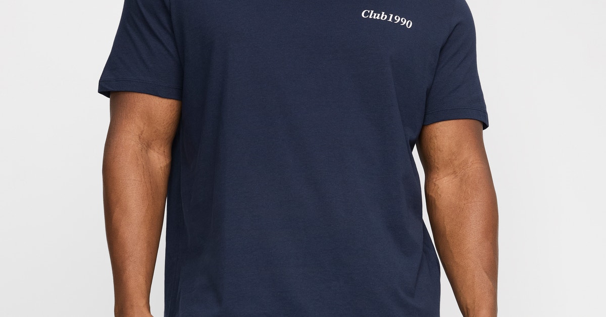 Plus Size Achterkant bedrukt T-shirts | Donkerblauw | Jack & Jones®