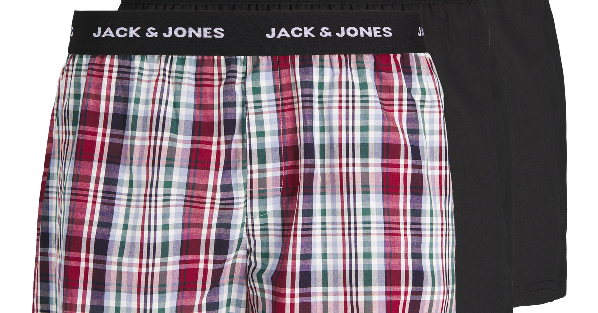 Plus Size Paquete de 3 Boxers | Negro | Jack & Jones®
