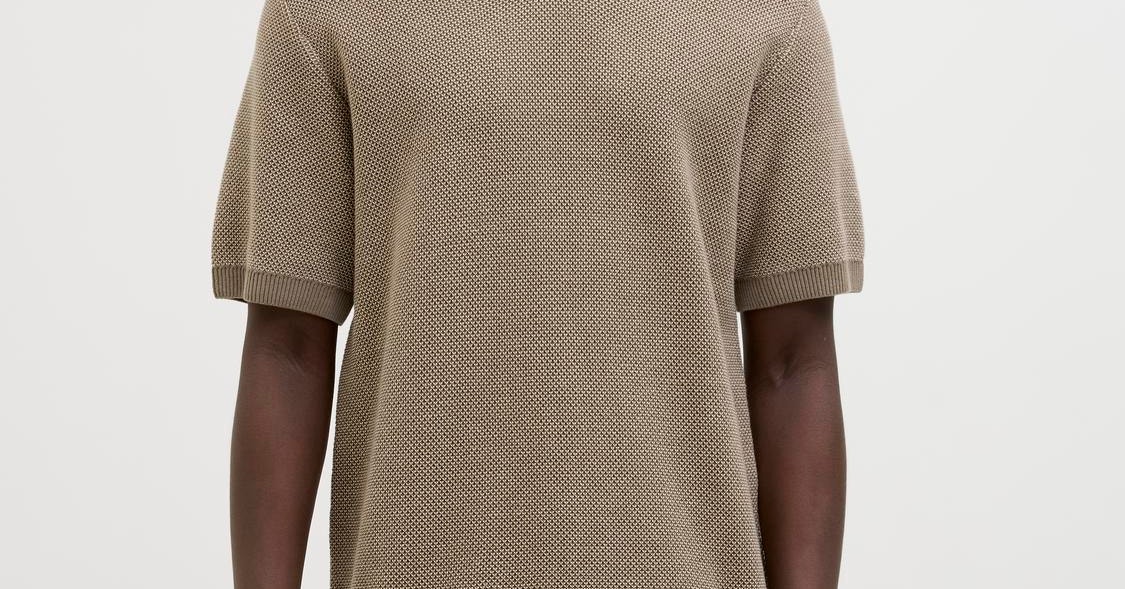 Plain Knitted pullover | Light Brown | Jack & Jones®