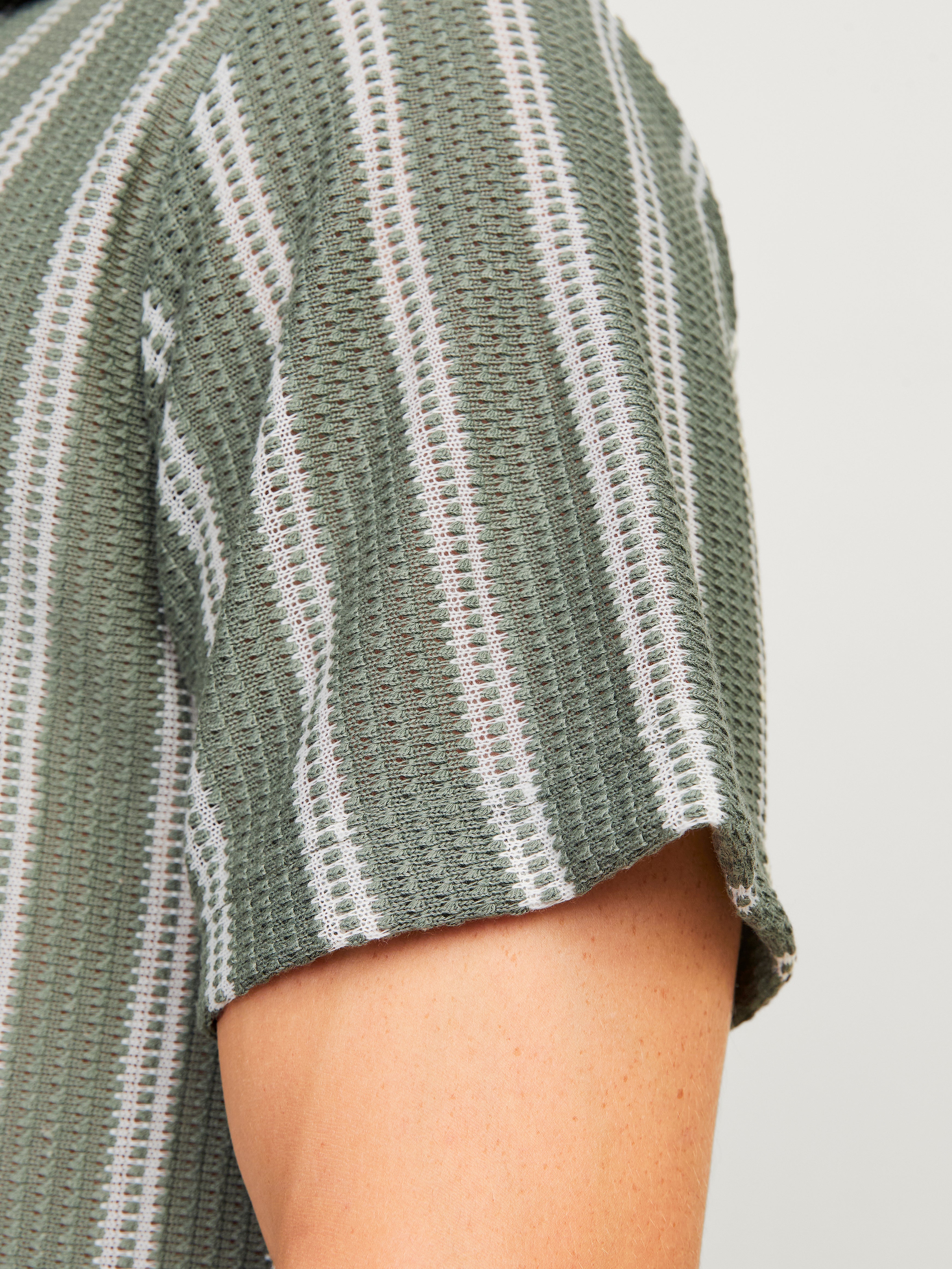 Gestreift Poloshirt | Mittelgrün | Jack & Jones®