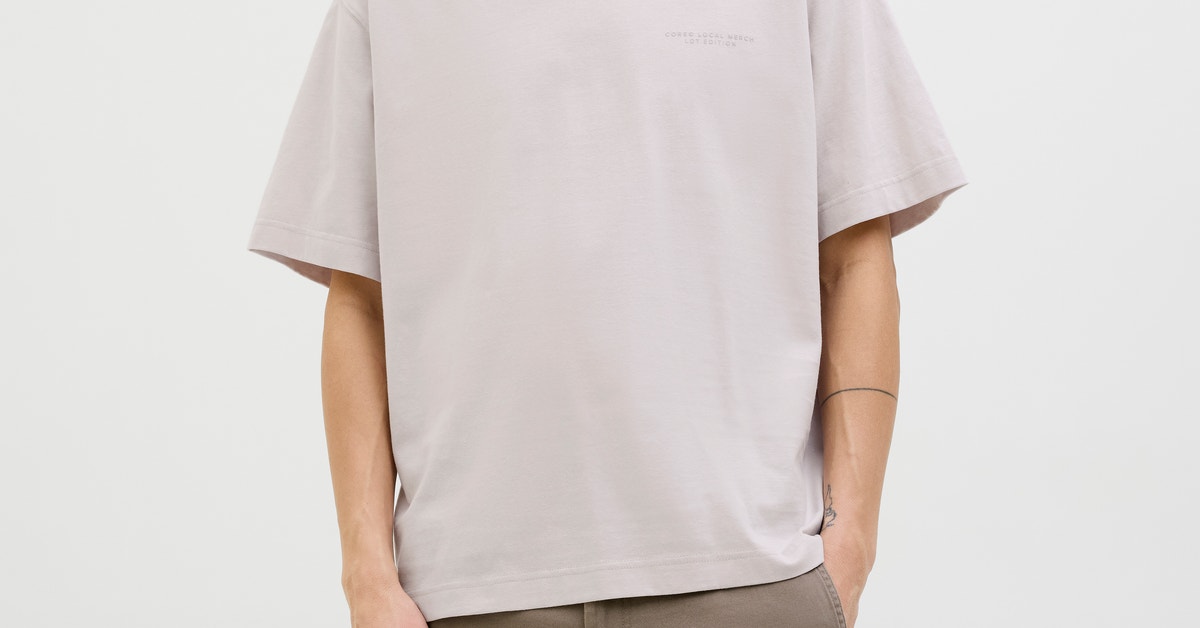 Back printet T-shirt | Lyselilla | Jack & Jones®