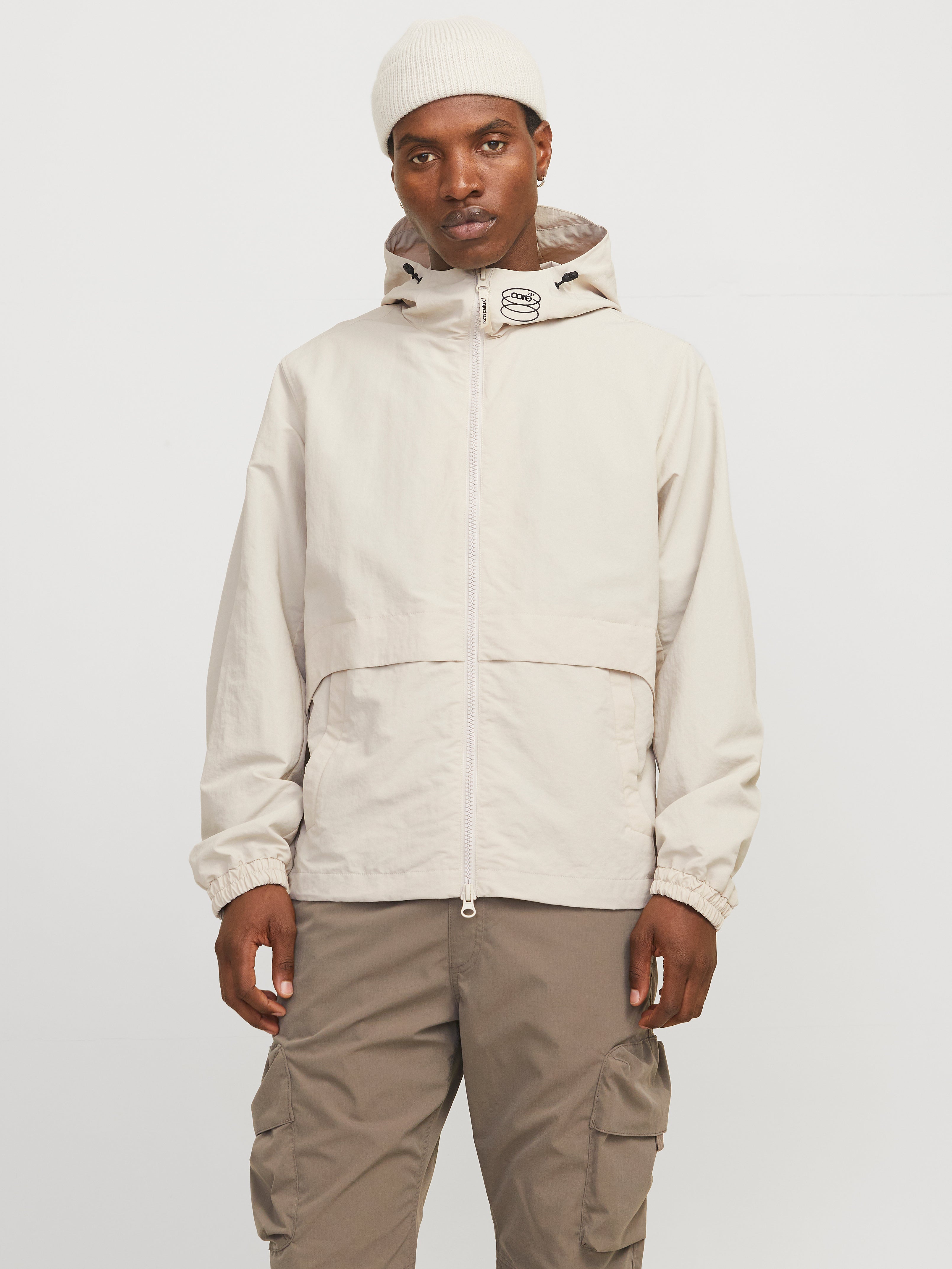 Chaquetas Capucha Puños acanalados | Gris claro | Jack & Jones®