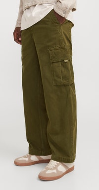 Wide Leg Fit Pantallona mallrash | Dark Green | Jack & Jones®