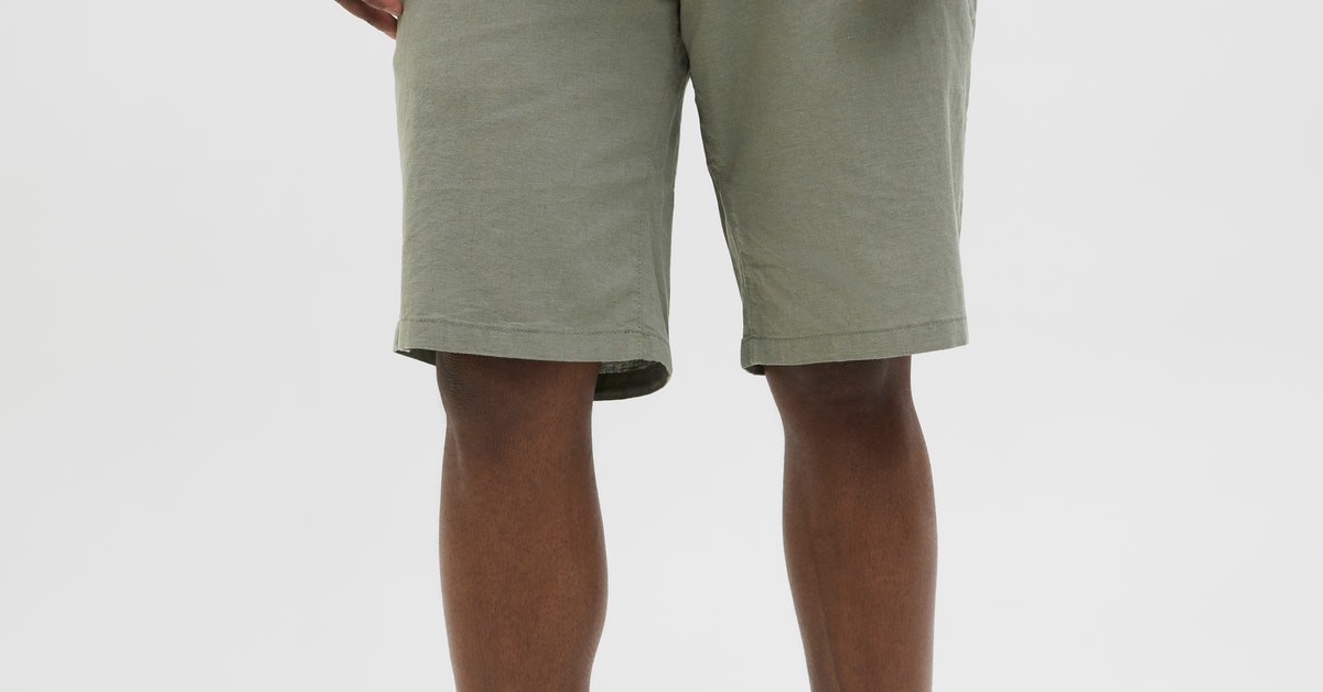 Plus Size Regular Fit Chino Shorts | Dunkelgrün | Jack & Jones®