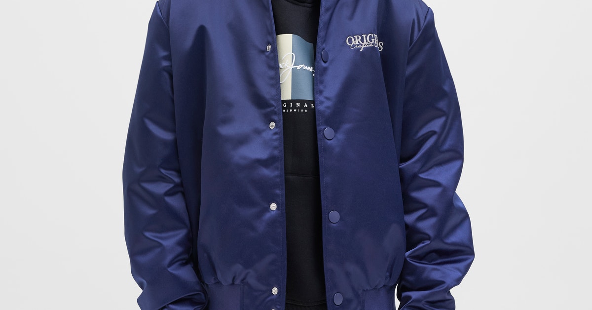 Bomber jacker Junior | Donkerblauw | Jack & Jones®