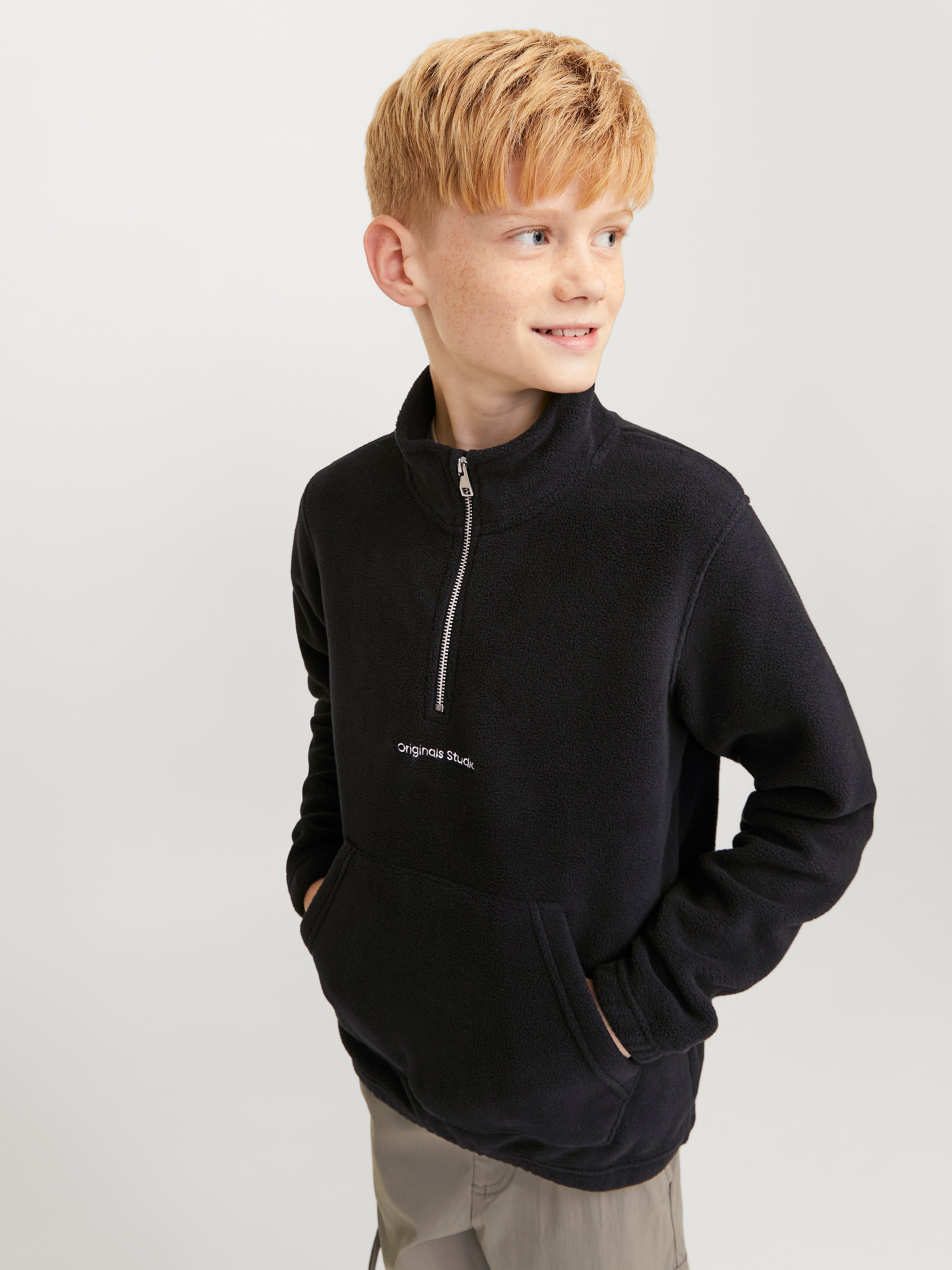 Printat Hanorac din fleece JUNIOR | Black | Jack & Jones®