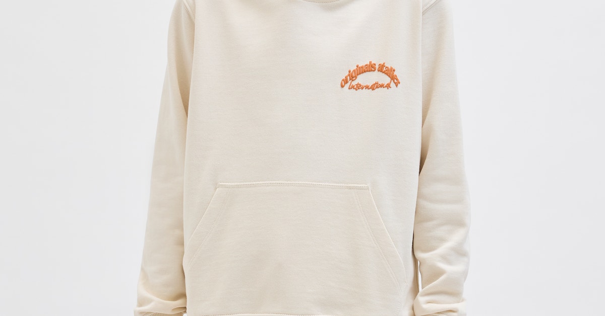 Sweat à capuche Impression arrière Junior | Blanc cassé | Jack & Jones®