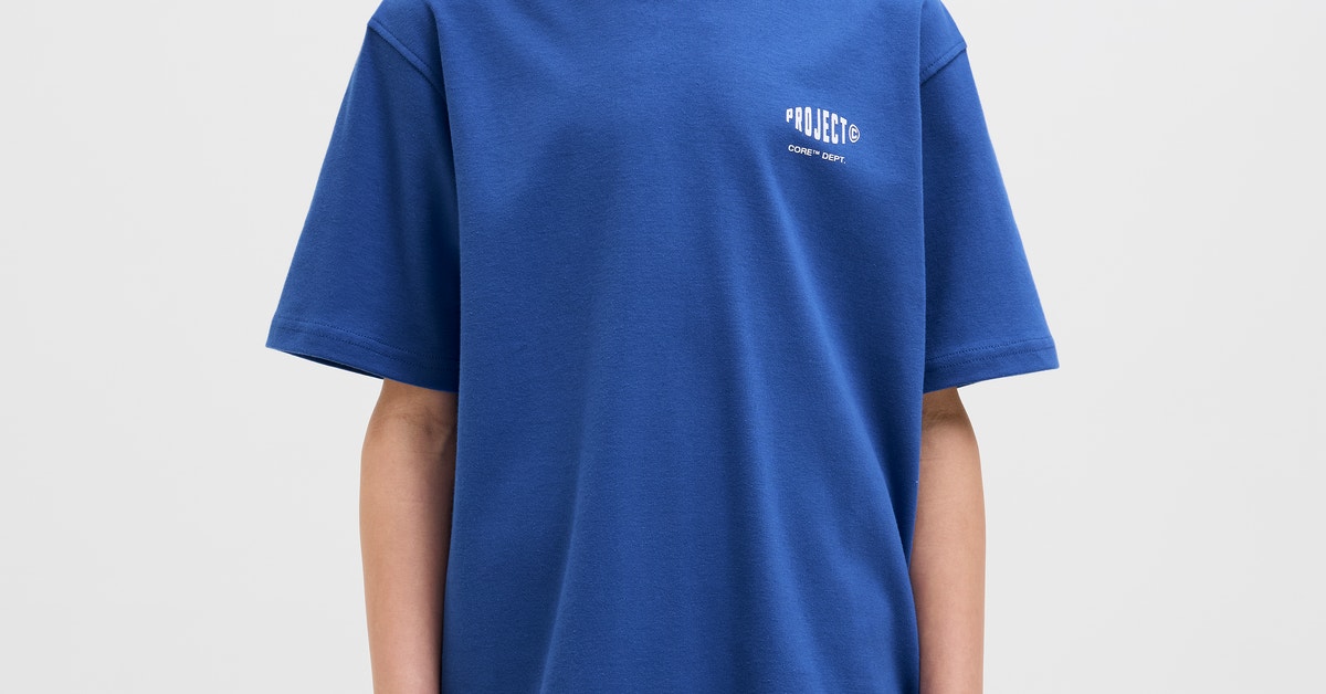 Tryck T-shirt Junior | Mörkblå | Jack & Jones®