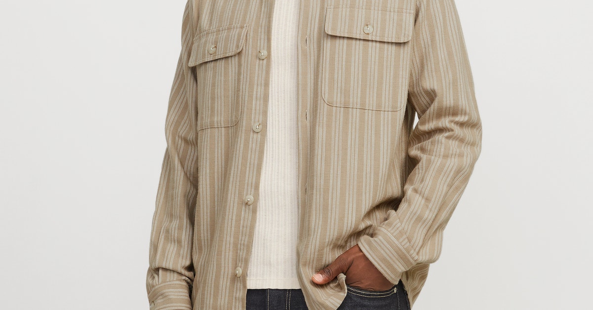 Comfort Fit Overshirt | Beige | Jack & Jones®