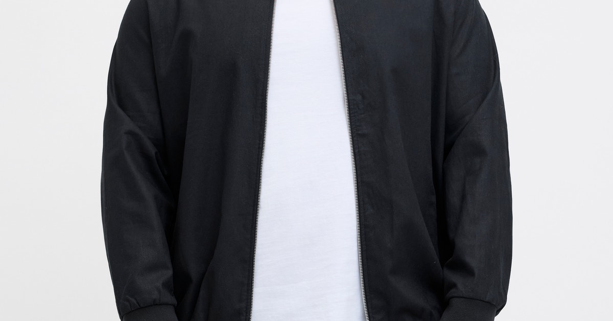 Plus Size Bomber jacket | Dark Blue | Jack & Jones®