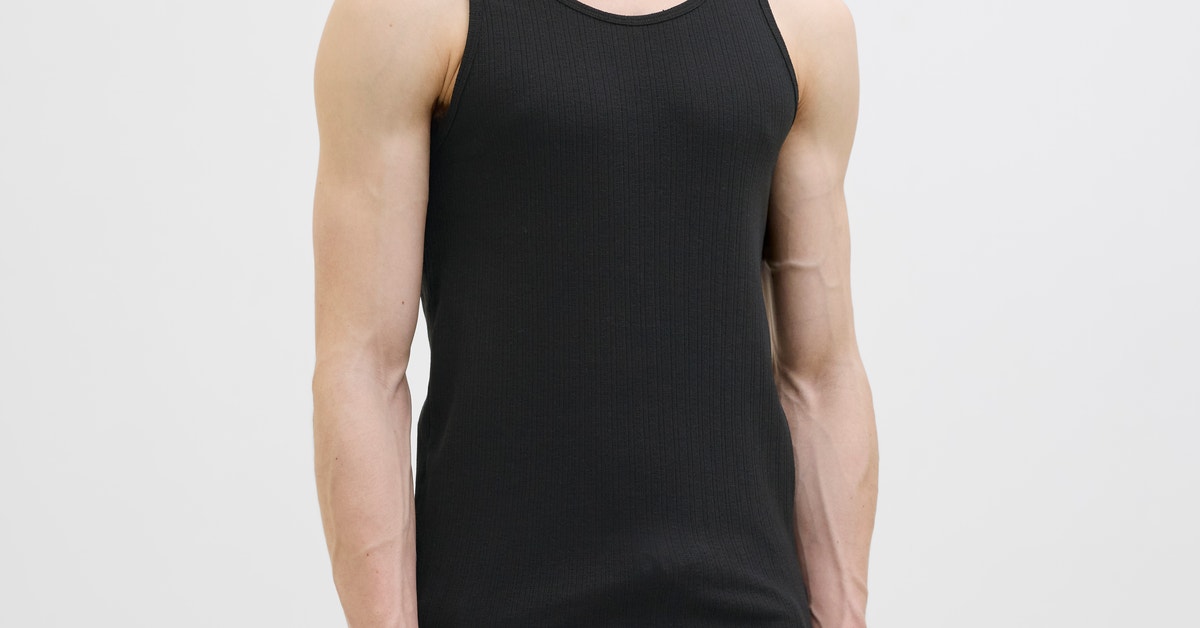 Plain Tank top | Black | Jack & Jones®