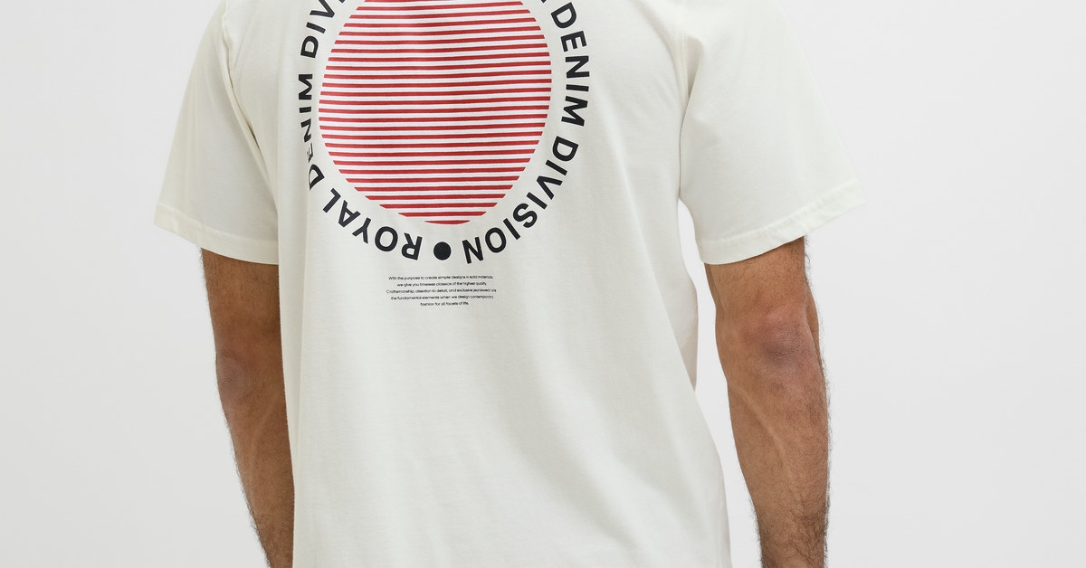 Spausdinta gale Apskrita apykaklė Marškinėliai | White | R.D.D. ROYAL ...