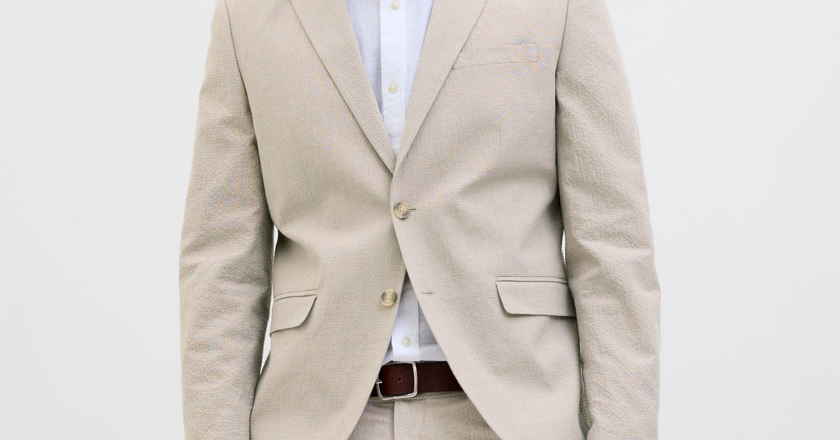 JPRSTAN Slim Fit Sako | Light Grey | Jack & Jones®