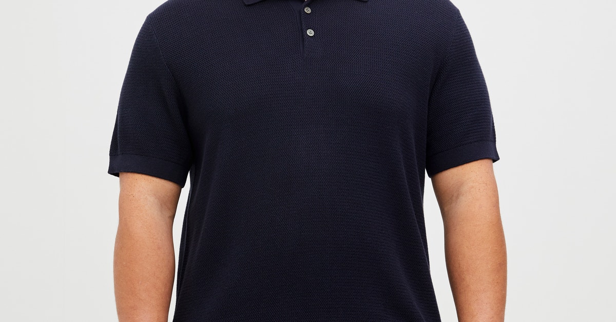 Plus Size Polo | Dark Blue | Jack & Jones